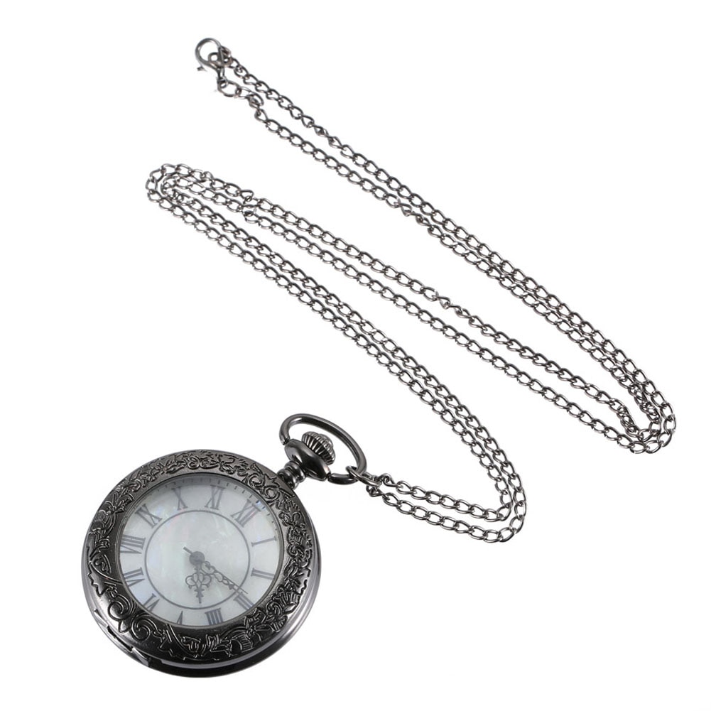 Vintage Quartz Pocket Watch Roman Numerals Dial Cl... – Grandado