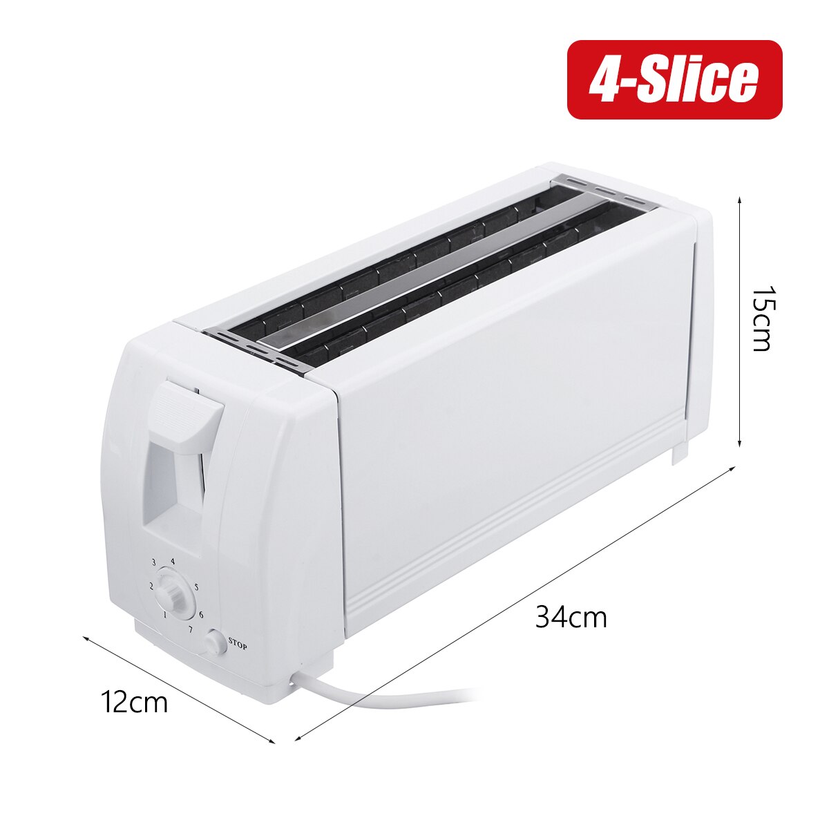 1300W 4 Slices Electronic Toaster Automatic Bread ... – Vicedeal