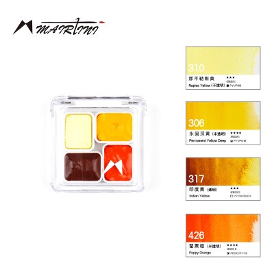 4-color master-level solid watercolor paint set 1m... – Grandado
