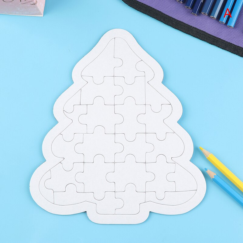 Blank Coloring Puzzle Paper White Mold Board Child... – Vicedeal