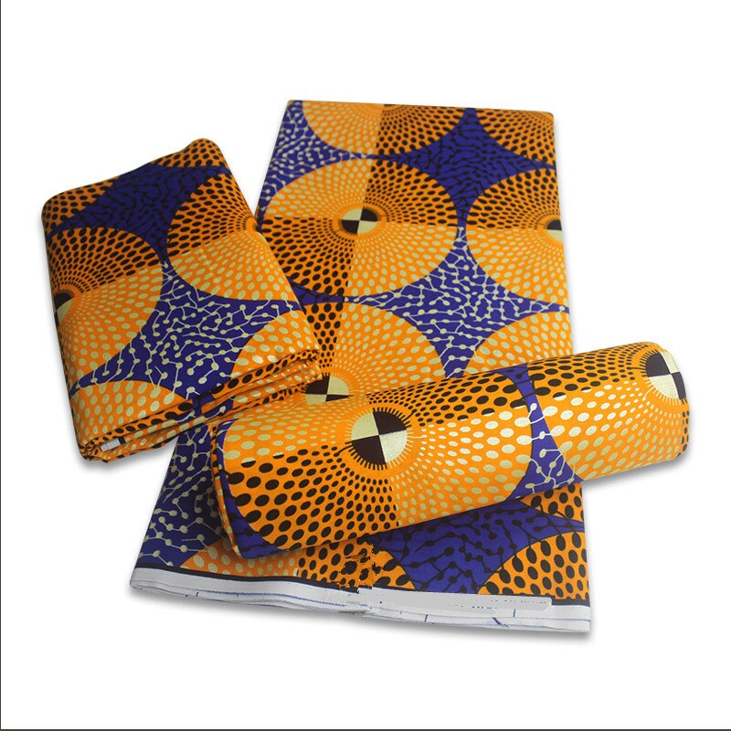 Golden African Wax Latest Style Ankara Fabric Prin... – Vicedeal