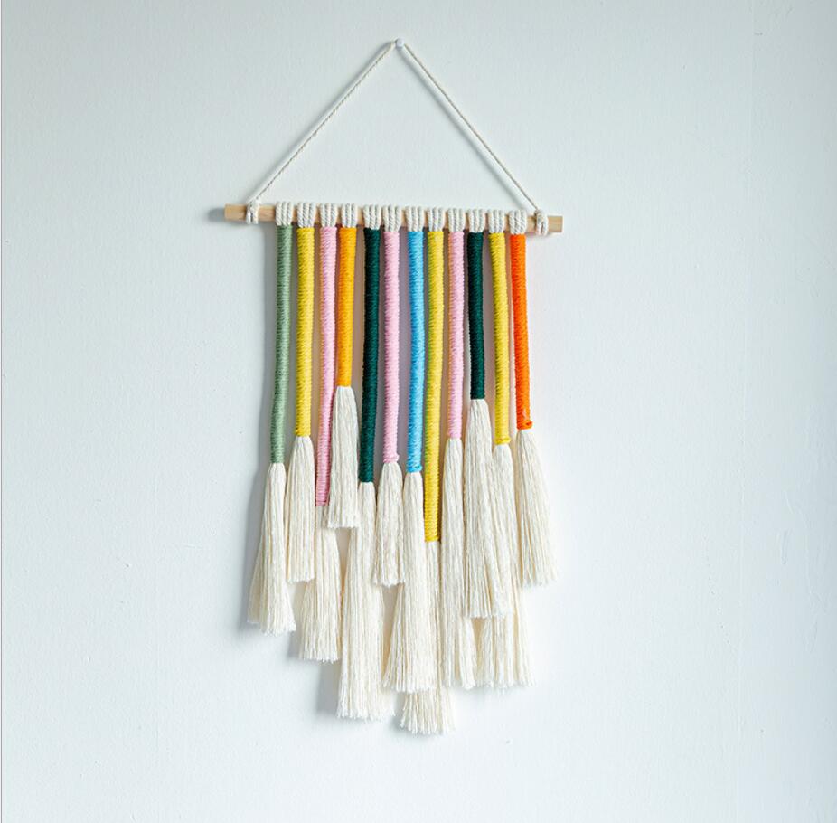 Diy Touw Regenboog Muur Opknoping Decoratie Handge... – Grandado