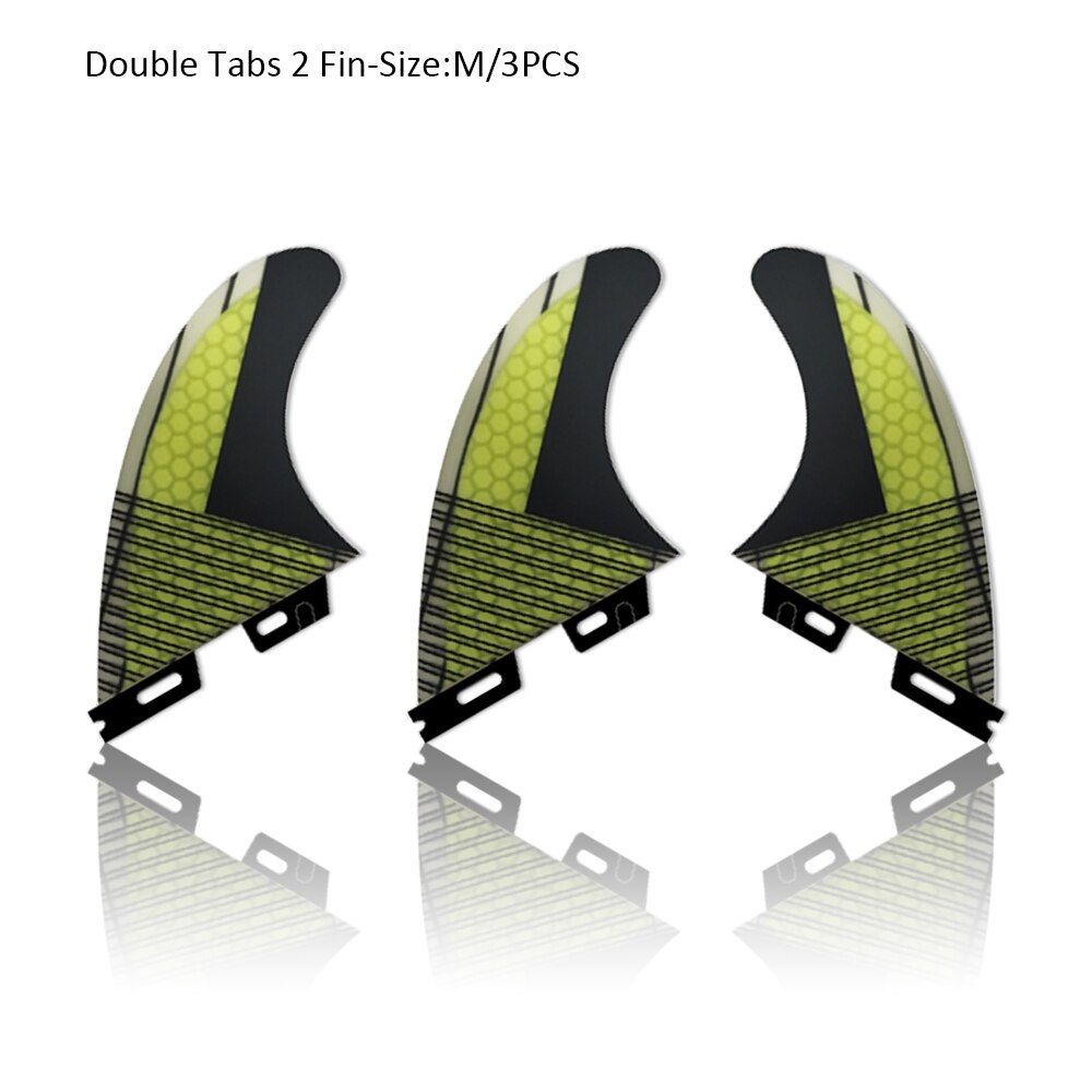 Style Double Tabs 2 surfboard fins Honeycomb fiber... – Vicedeal