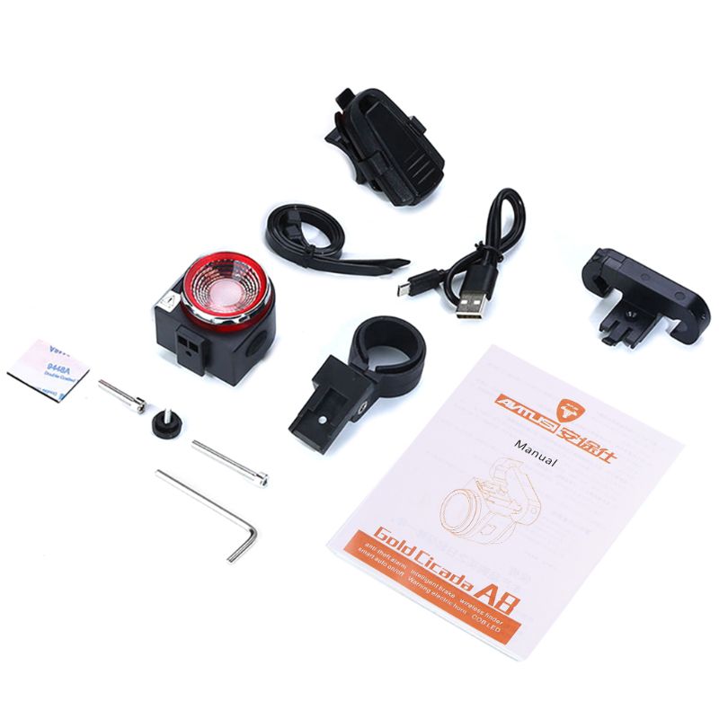 Smart Rear Bicycle Light Intelligent Sensor Anti-t... – Grandado