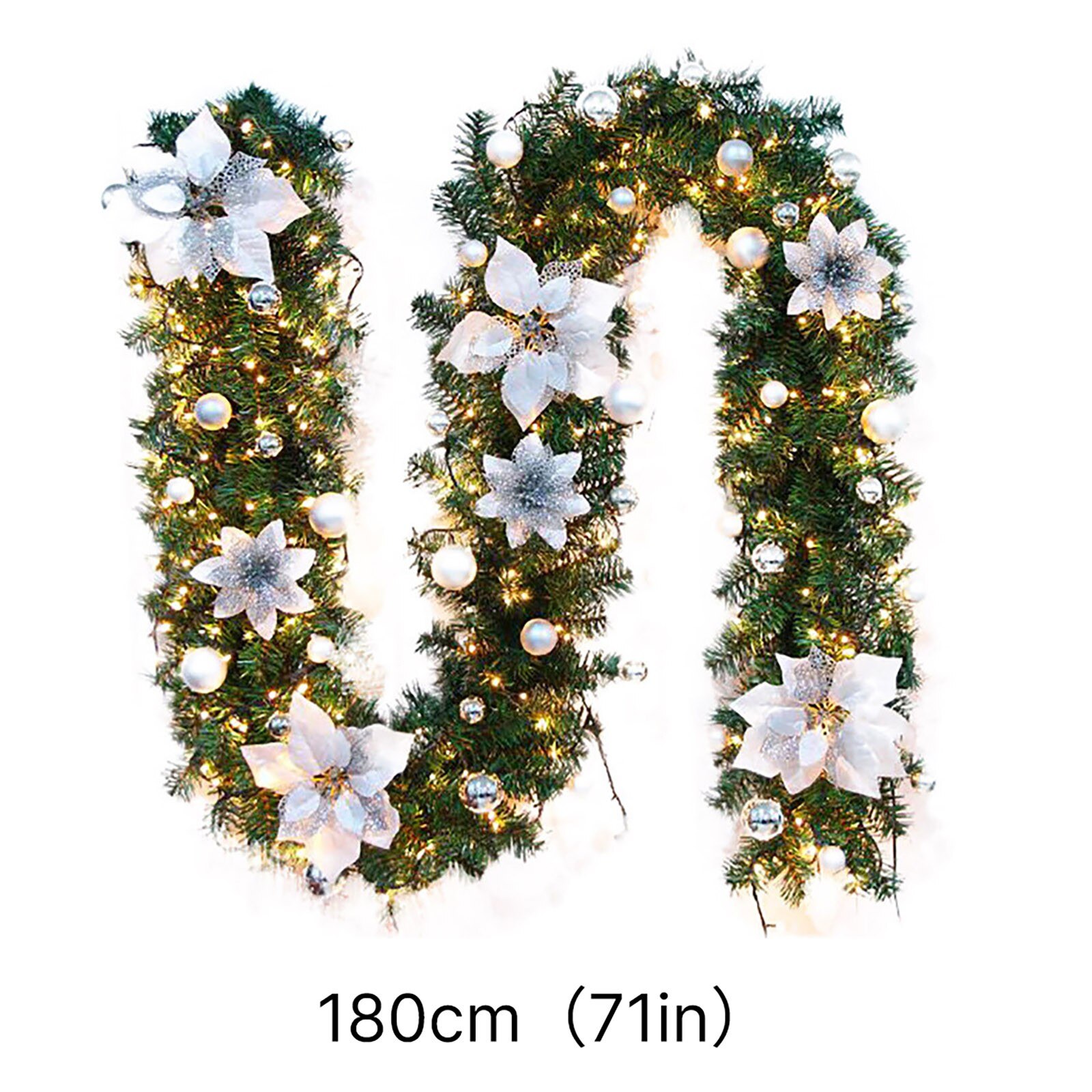 40# Led Tree Hanging Ornament Rattan Colorful Deco... – Grandado