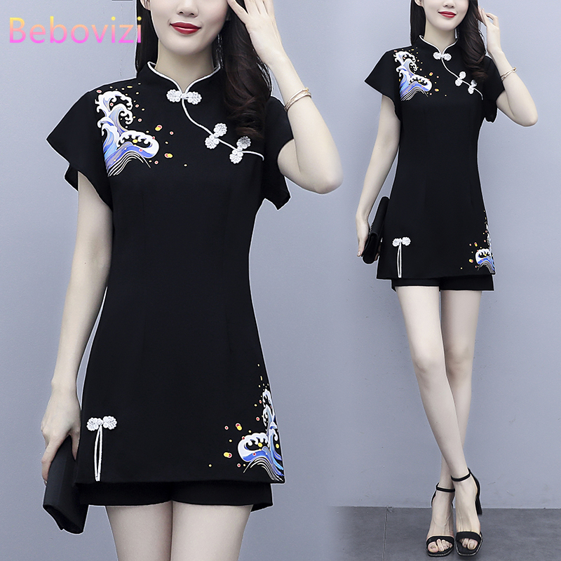 Plus Size M-4XL Modern Cheongsam Sets Oriental Dre... – Vicedeal