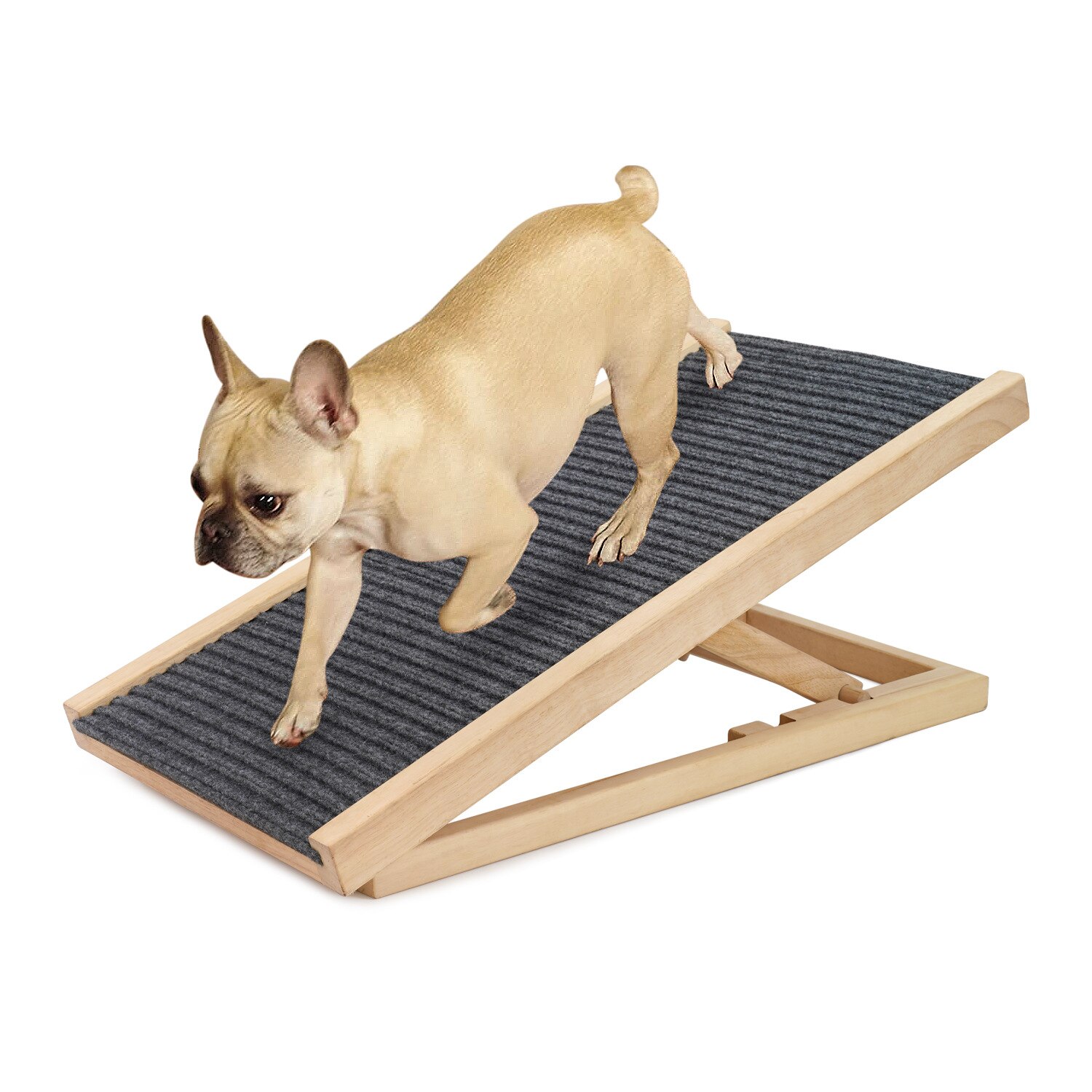 2/4 Gear Adjustable Wooden Step Stairs For Dogs Ca... – Grandado