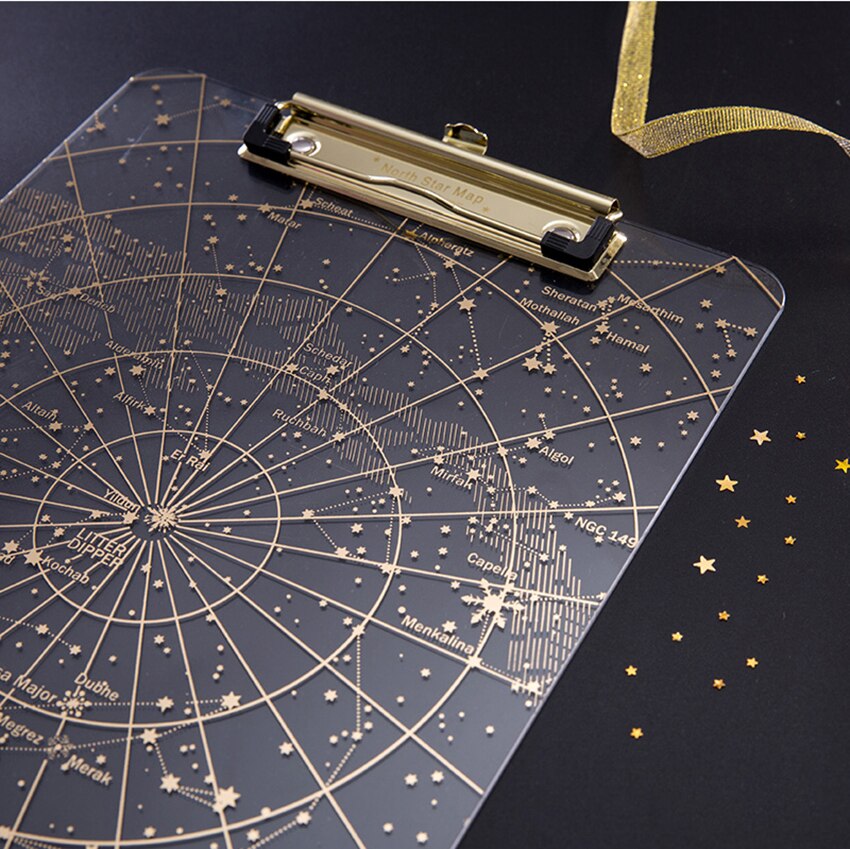 Big Starry Sky Clipboard Transparent A4 Paper Writ... – Grandado