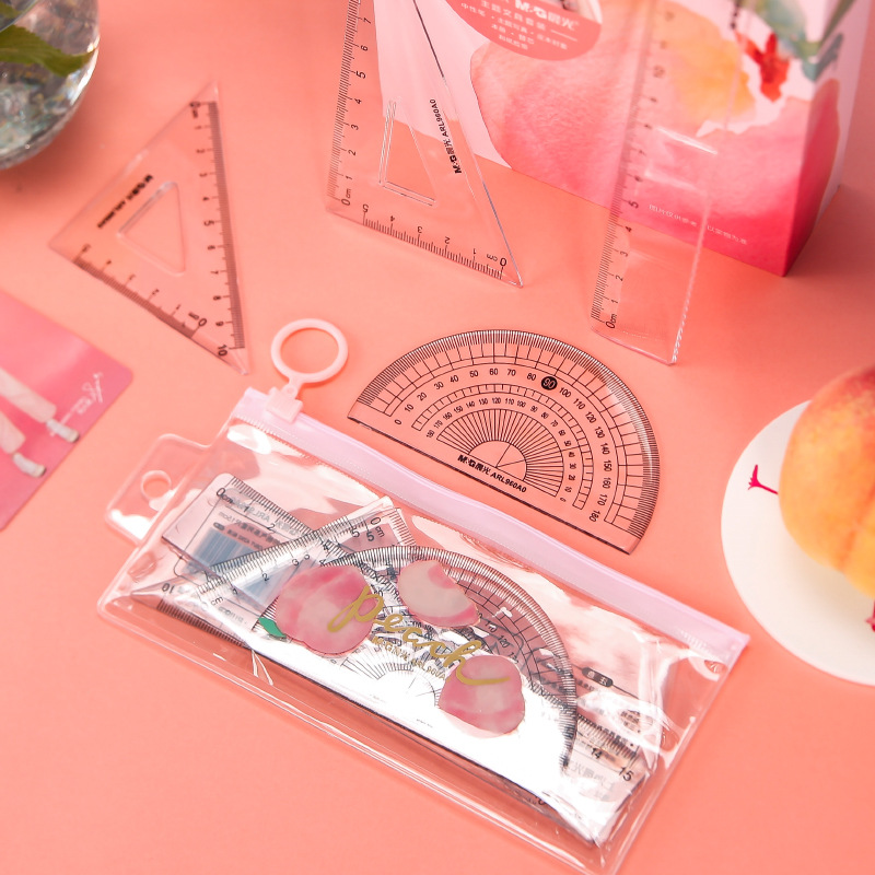 M&G "SWEET PEACH LIMITED" Ruler Set Kawaii School ... – Grandado