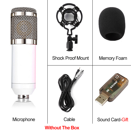 GEVO BM 800 Computer Microphone 3.5mm Wired Conden... – Grandado