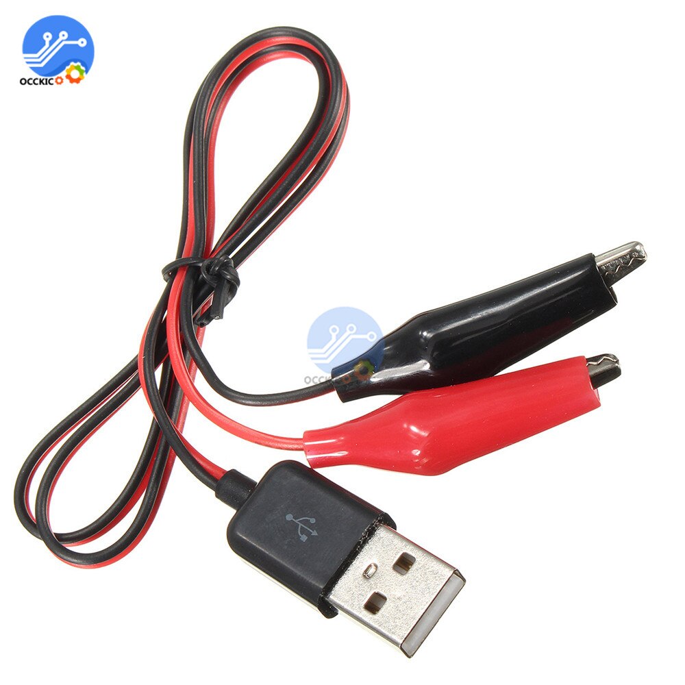 Alligator Test Clips Clamp to USB Adapter Male Con... – Grandado