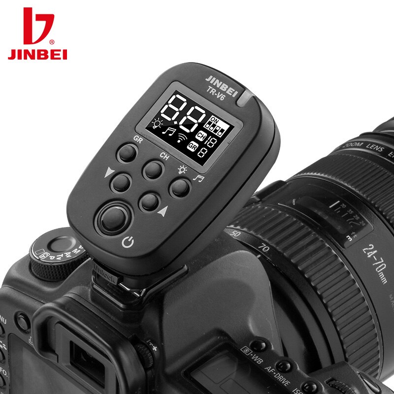 JINBEI TR-V6 Camera Speedlite Flash Trigger 2.4GHz... – Grandado