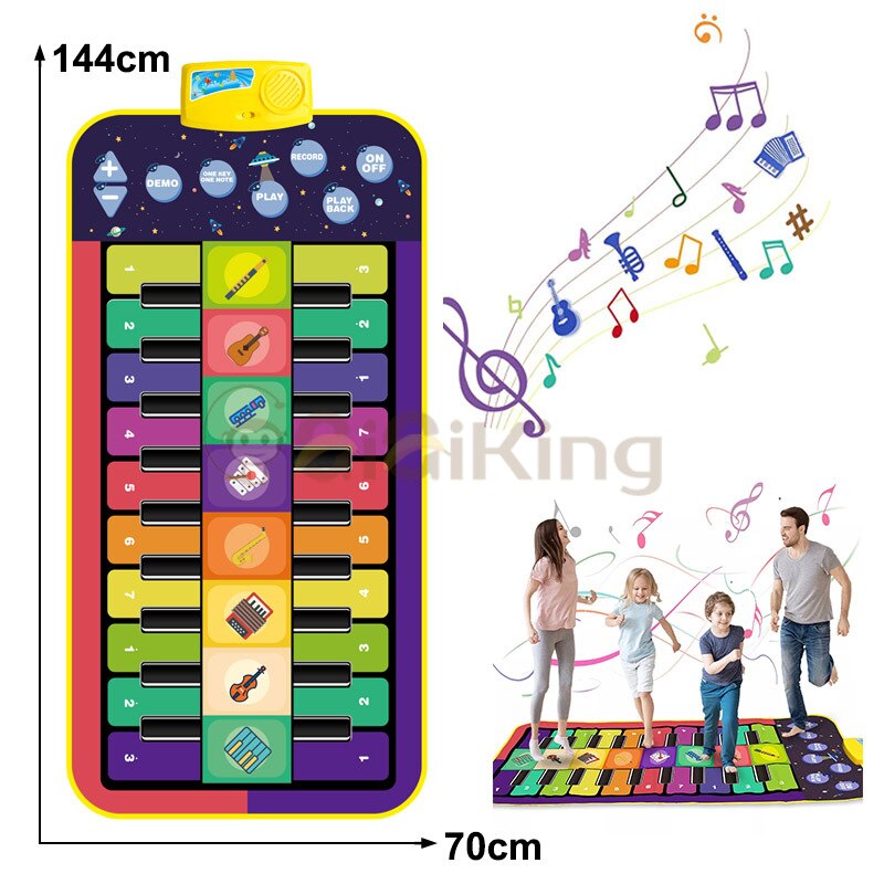 4 Stijl Dubbele Rij Muziekinstrument Piano Mat Mul... – Vicedeal