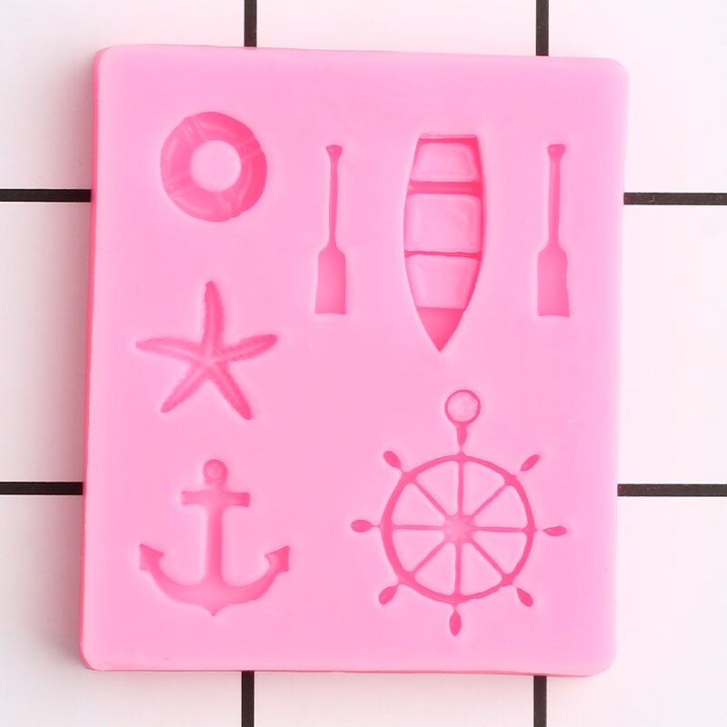 3D velero moldes de silicona estrella de mar ancla... – Grandado