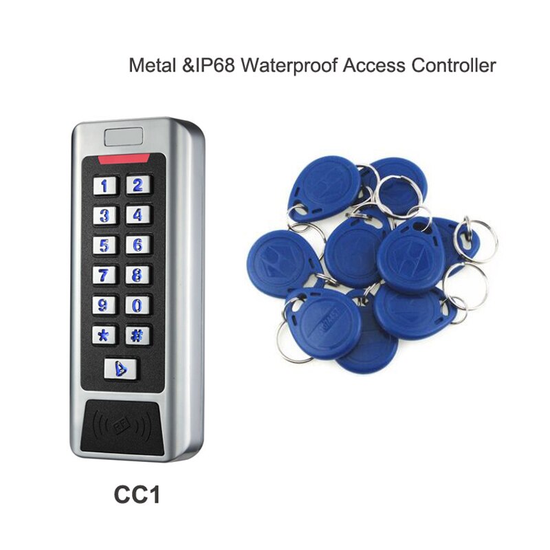 CC1 metal waterproof ID card gate entry keyboard r... – Vicedeal