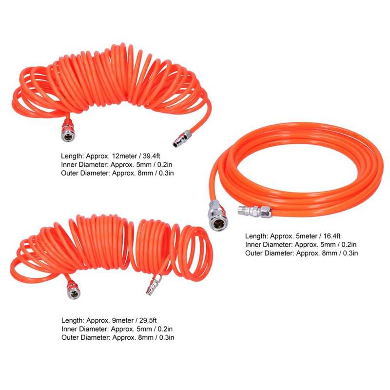 5X8mm Air Compressor Pipe Ventilation Exhaust Tube... – Grandado