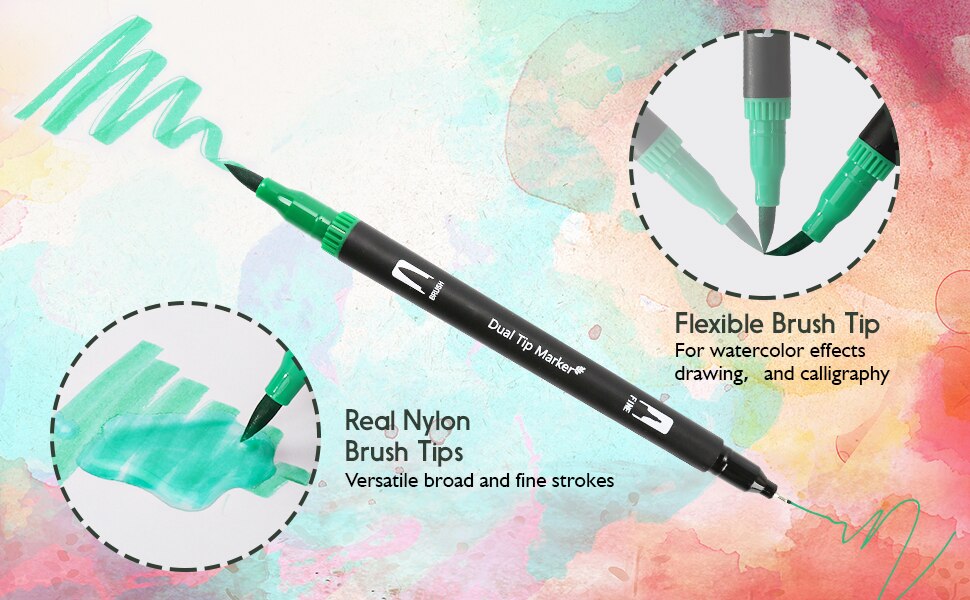 100 Colors Marker Pens Drawing Painting Manga Sket... – Grandado