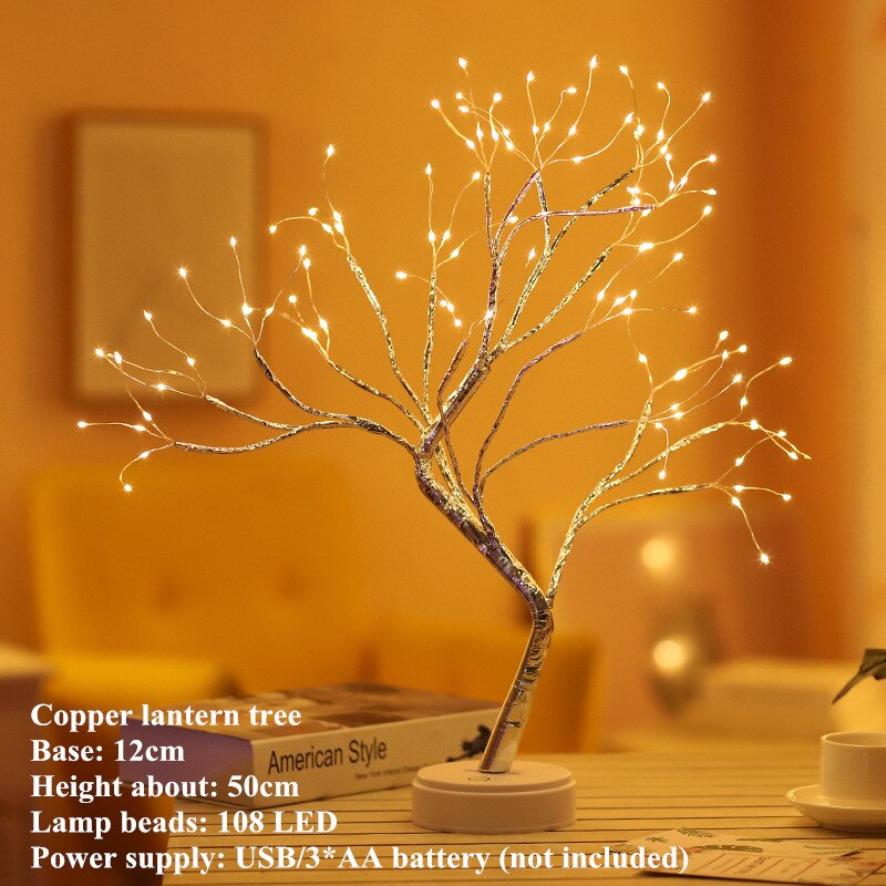 36 108 Leds Nachtlampje Bonsai Boom Licht Usb Kope Grandado