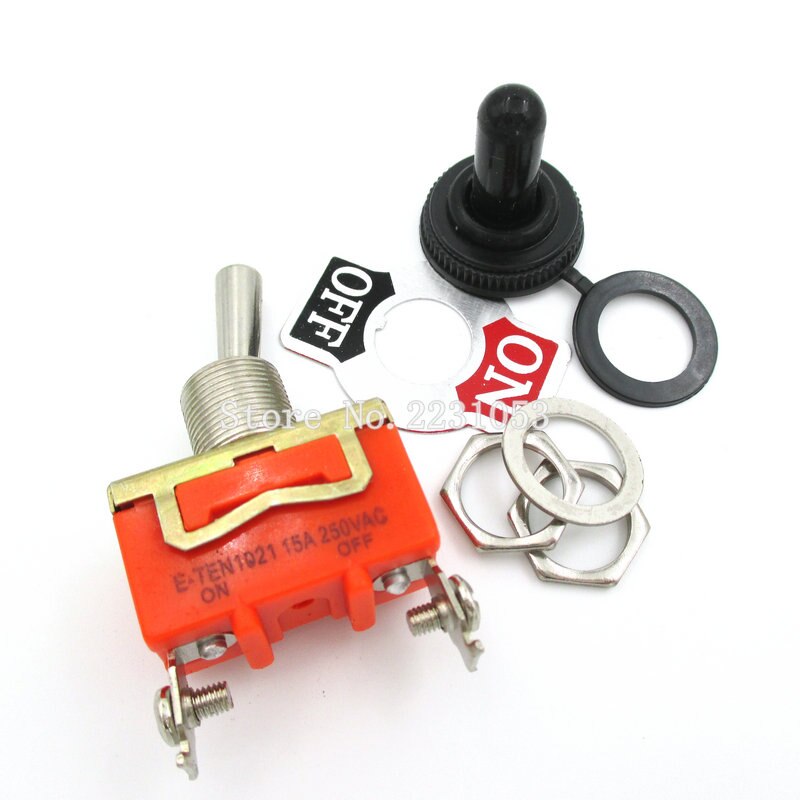 1 Set 15A 250V AC SPST 2 Terminal ON OFF Toggle Sw... – Grandado