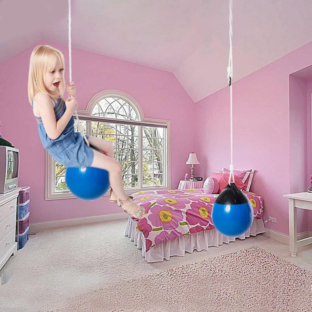 Swing Ball Seat For Kids With Adjustable Ropes Dur... – Vicedeal