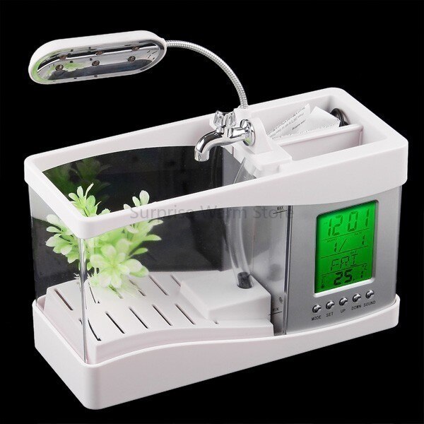 Multi-functional Acrylic Fish Tank / Aquarium USB ... – Grandado