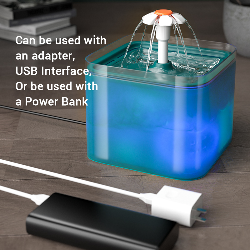 Rojeco 2L Kat Fontein Filter Led Automatische Drin... – Grandado