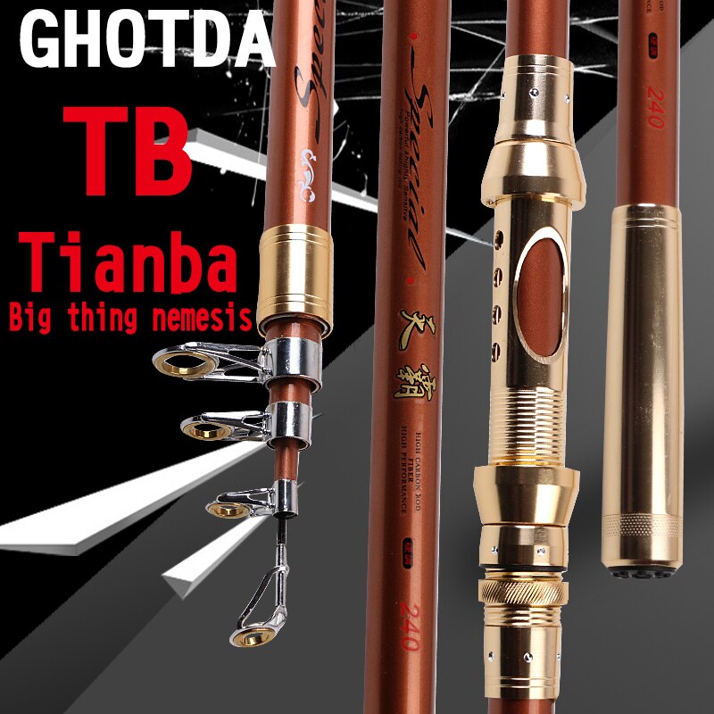 GHOTDA 2.1M -3.6M Carp Fishing Rod feeder Hard Car... – Vicedeal