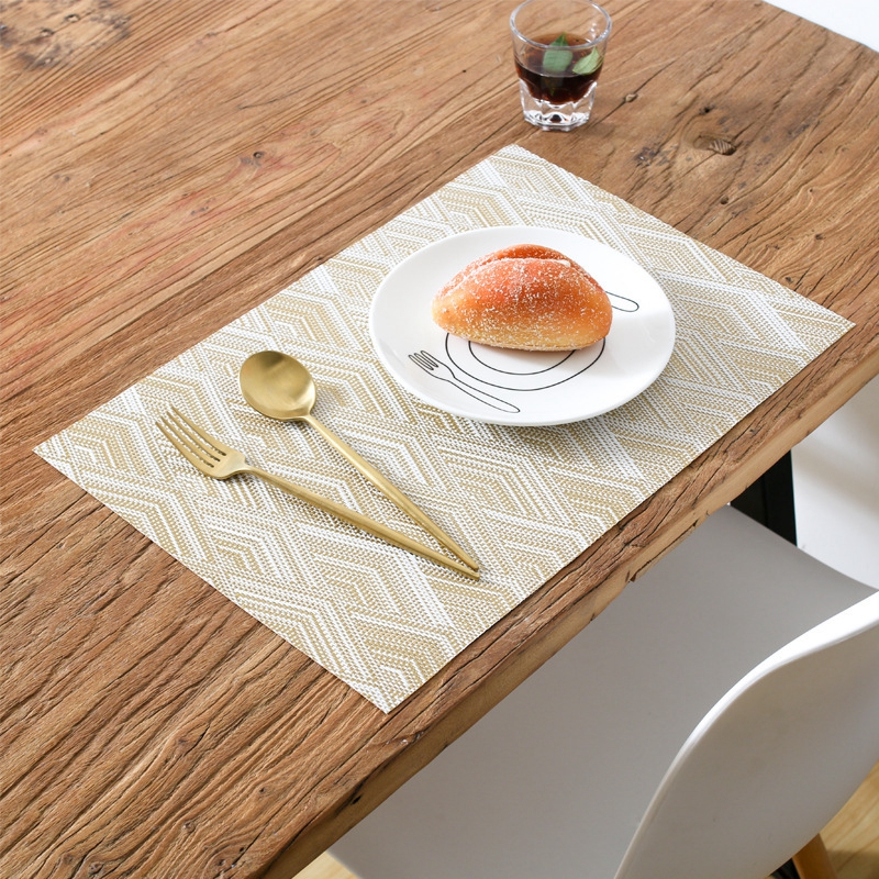 Inyahome Vinyl Placemats Table Mat Non-Slip Heatpr... – Vicedeal