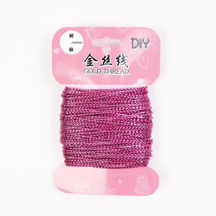 1mm 20meter/card gold silver silk thread packaging... – Grandado