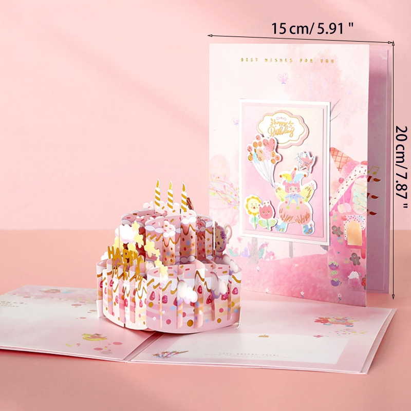 3D Pop Up Happy Birthday Card biglietti d'augu... – Grandado