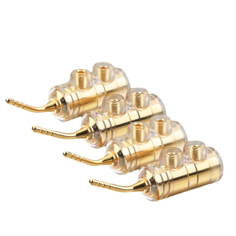 4Pcs Pure Copper Speaker Pin Plug Transparent Shel... – Grandado