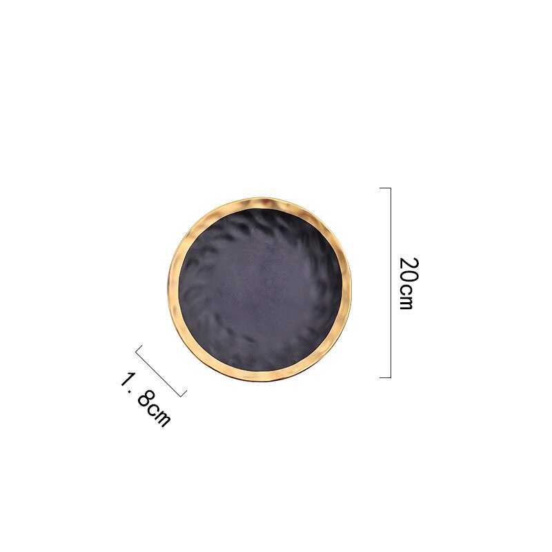 Ceramic Western Steak Plate Retro European Phnom P... – Grandado