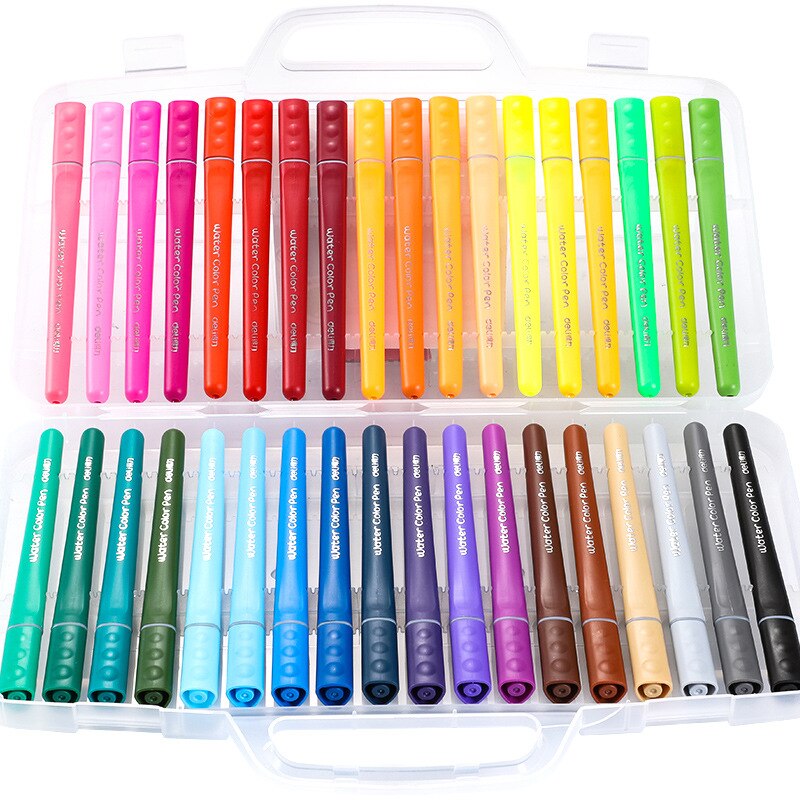 Deli 12/24/36 Farben Aquarell Stift Set Waschbar K... – Vicedeal