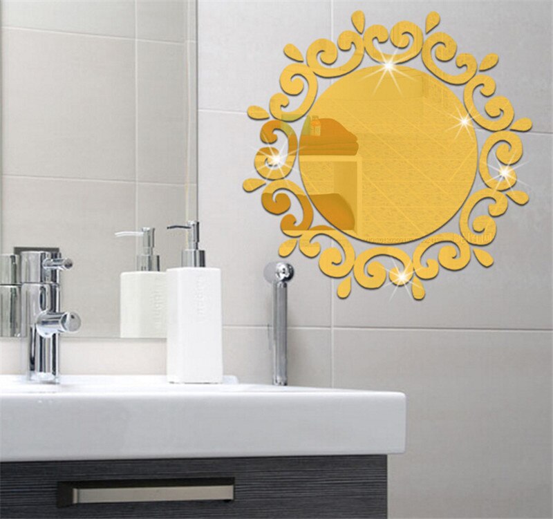 3d Mirror Sticker,Bathroom Wall Mirror,Decorative ... – Grandado