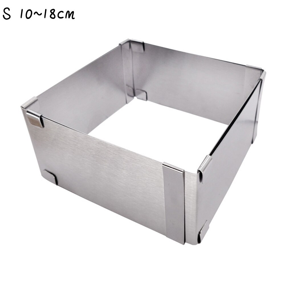 Rustfritt stål mousse kakering form firkantet kutt... – Grandado