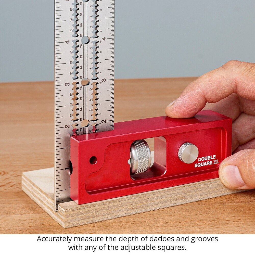 Stainless steel adjustable combination square rule... – Grandado