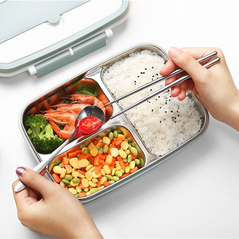 Portable Lunch Box 304 Stainless Steel Bento Box W... – Grandado