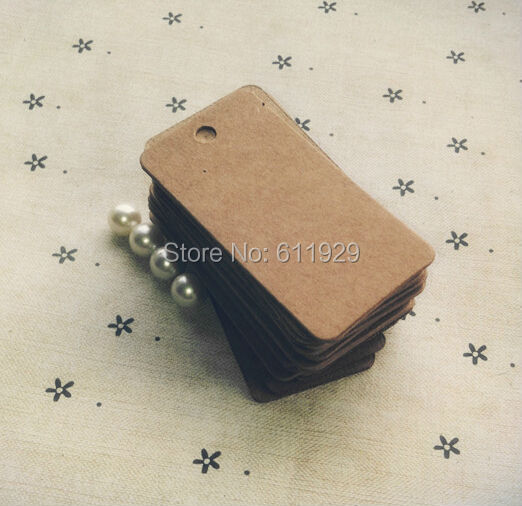 500 stks veel lege rechthoek kraft tag 2.8x5.4 cm/... – Grandado