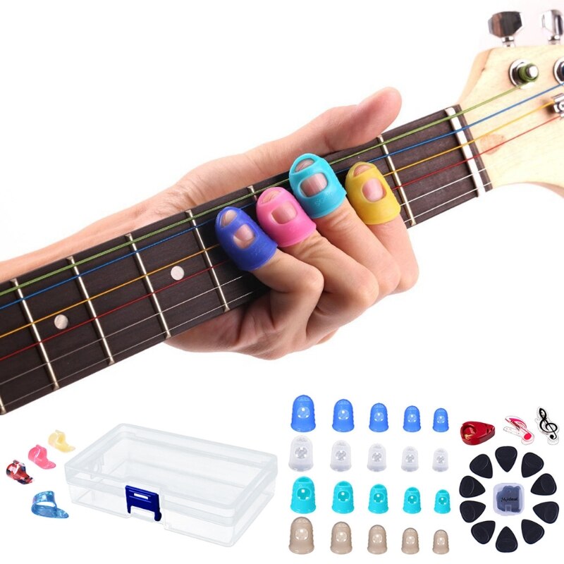 Celluloid Finger Picks Guitar Picks Finger Protect... – Grandado