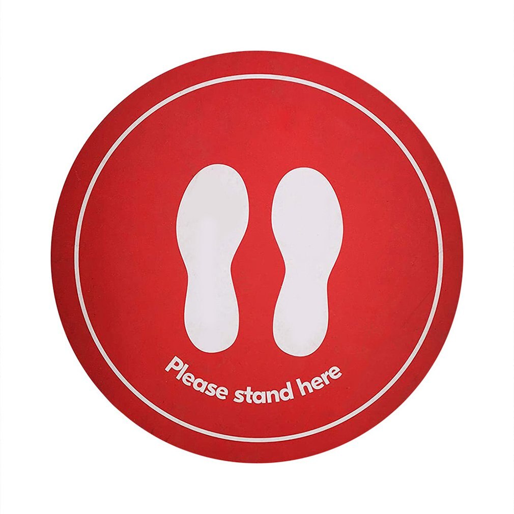 Please Practice Social Distancing Floor Sign Circl... – Grandado