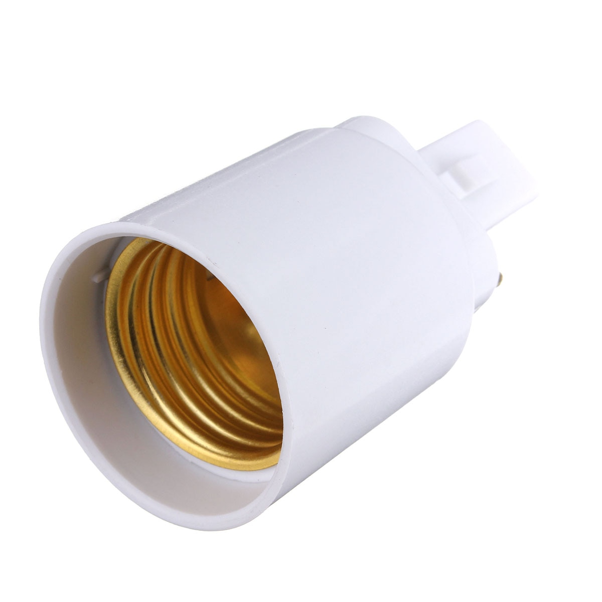 Jiguoor White ABS led G24 to E27 Socket Base Halog... – Grandado