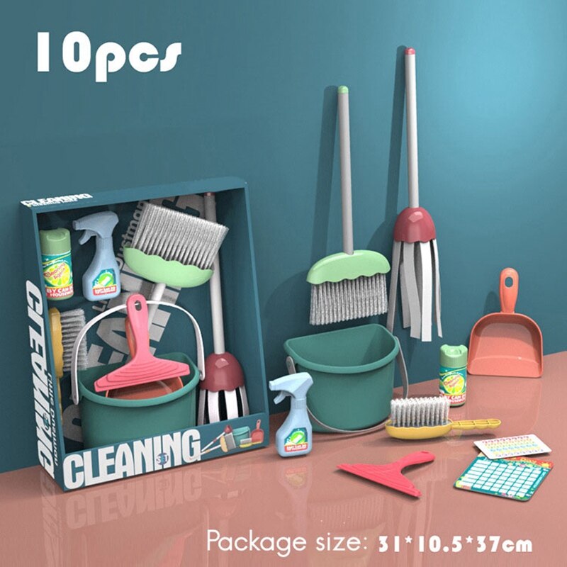 Kids Cleaning Toys Children Cleaning Home Set Trai... – Grandado