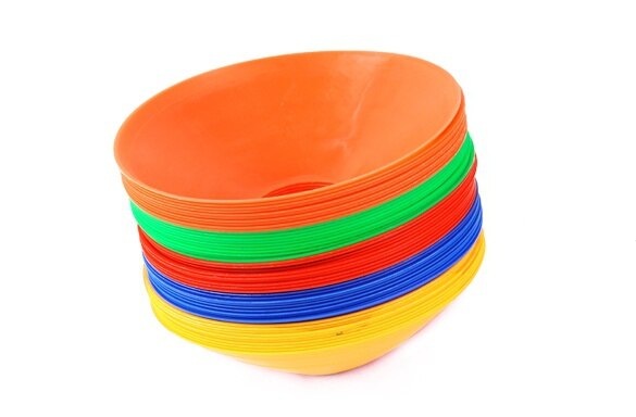 10pcs Soccer Discs Bucket Marker football training... – Grandado