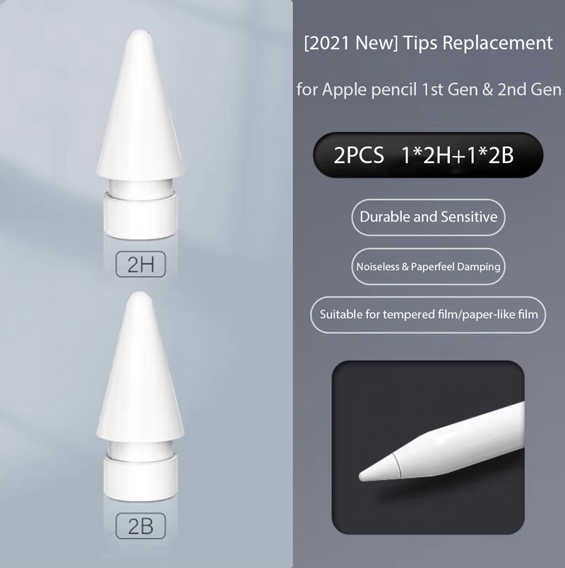Pencil Tips for Apple Pencil 1 2, Double-Layered P... – Grandado