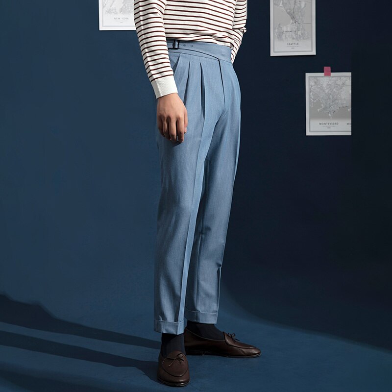 Luxury British Trend Brand Pants Versatile Slim Lo... – Vicedeal