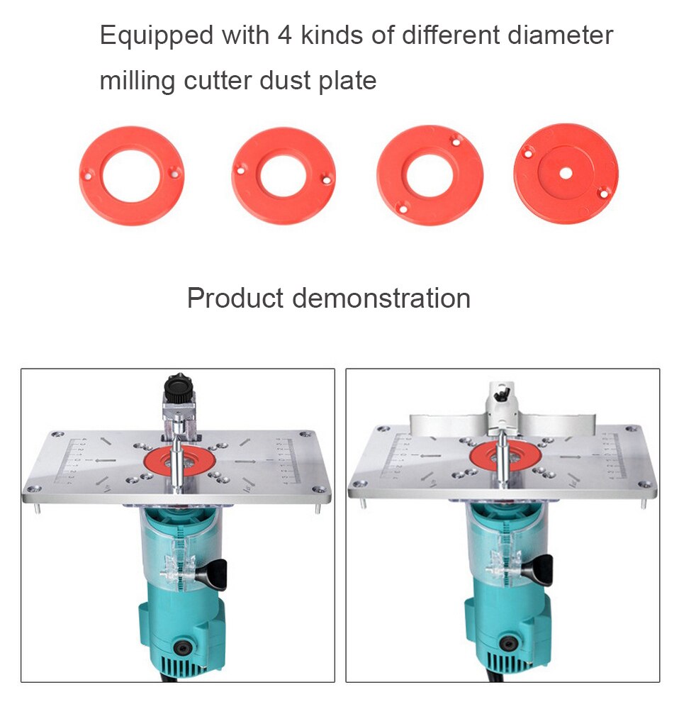 Electric Trimme Router Table Insert Plate Woodwork... – Grandado