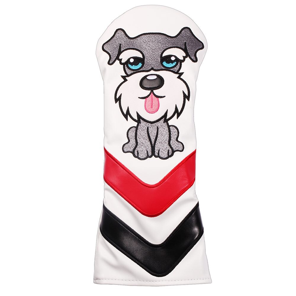 Embroidery Cute Dog Premium Leather Golf Head Cove... – Grandado