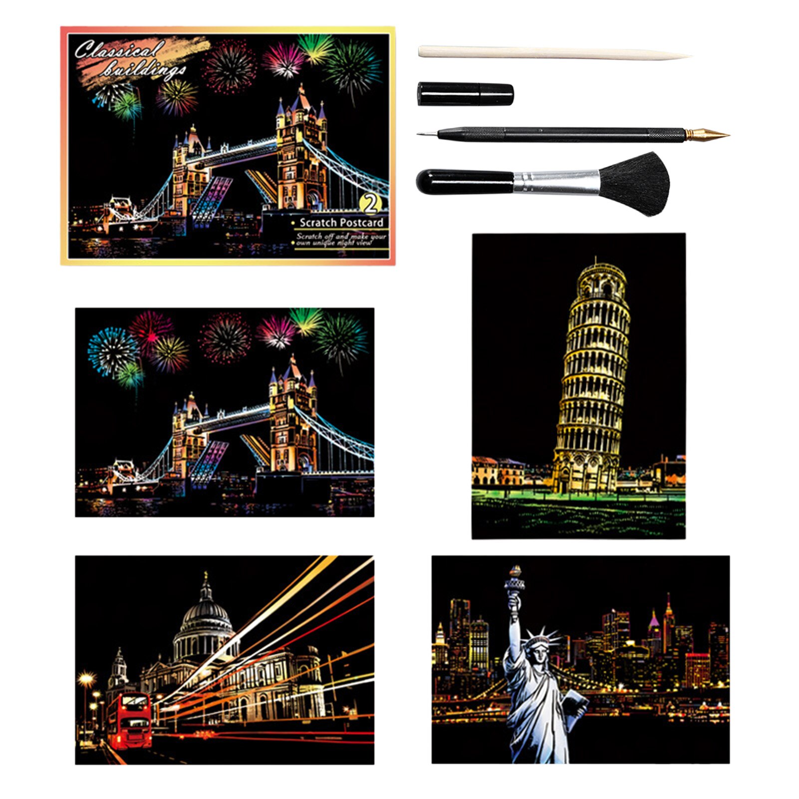 4Pcs/set Magic Colorful Drawing Board Paper Painti... – Vicedeal