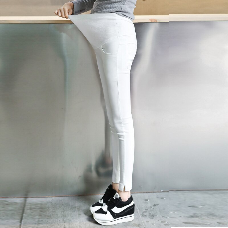 Maternity pants autumn Pencil Pants Solid Color Sp... – Grandado