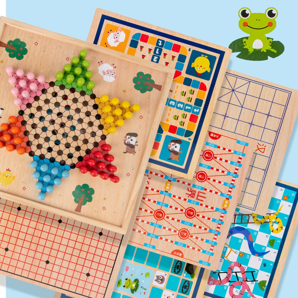 Wooden Chess Multifunction Chinese Game Flying Che... – Grandado